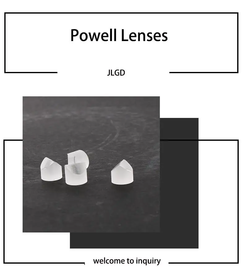 Powell Lens with Custom Angles - 9mm High, 8mm Laser Line