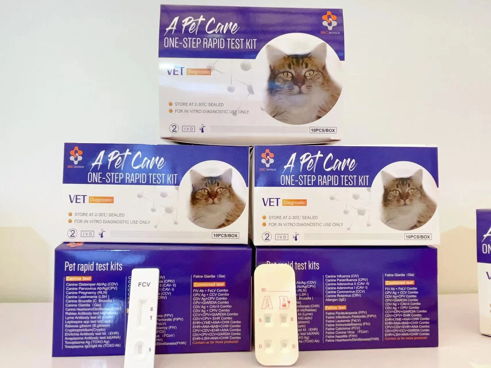 Pet Care Vet Tests Leukemia Felv/fiv Antibody Elisa Kits Leucemia Free ...