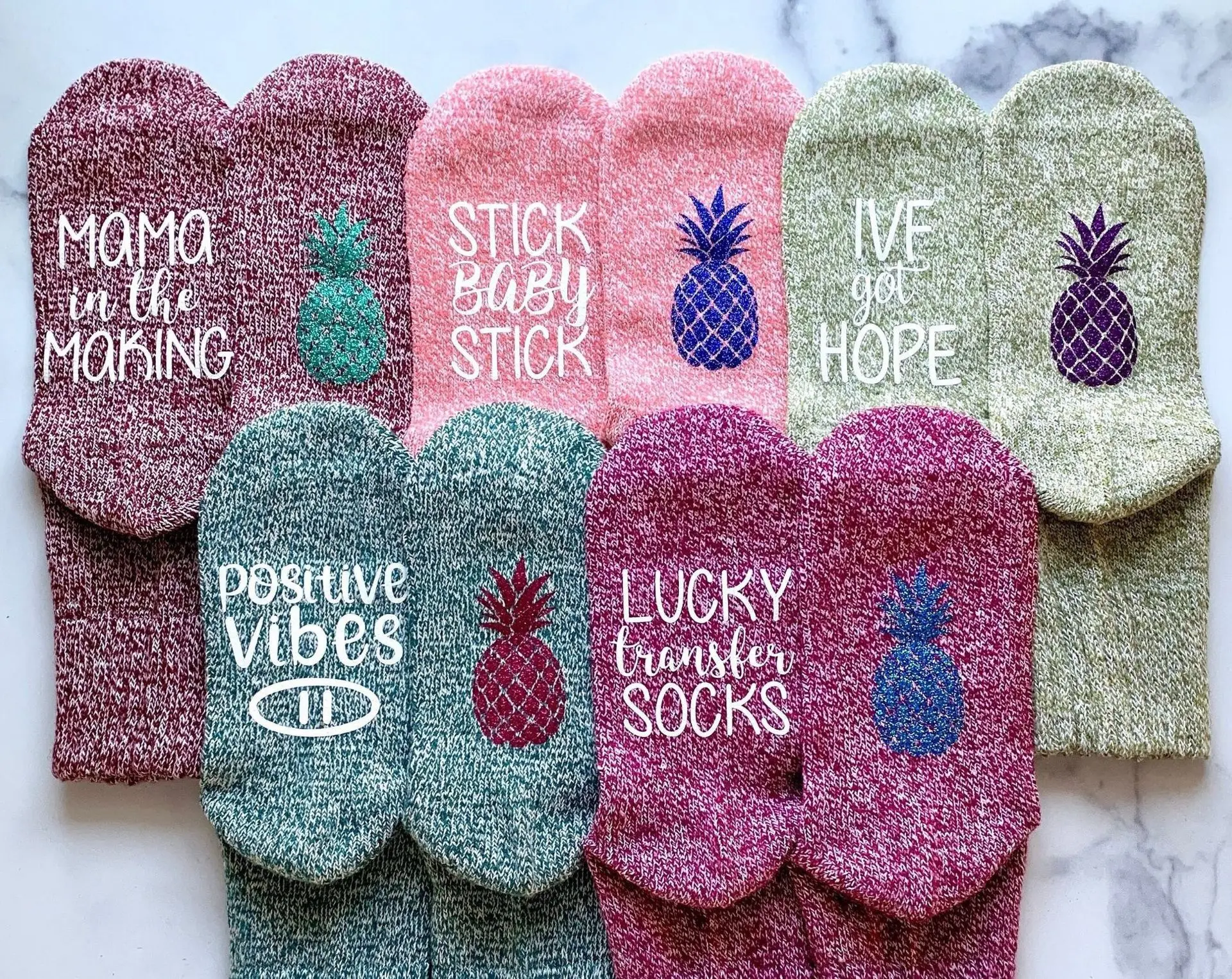 Creative Lucky Day Stick Baby Stick Lucky Transfer Socks IVF Transfer ...