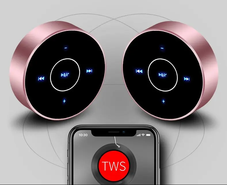 Mini Portable Bluetooth Speaker - A6 Full Screen Touch