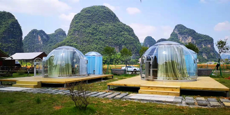 Outdoor Yurt Clear Foam Pc Polycarbonate Board Party Dome Tent