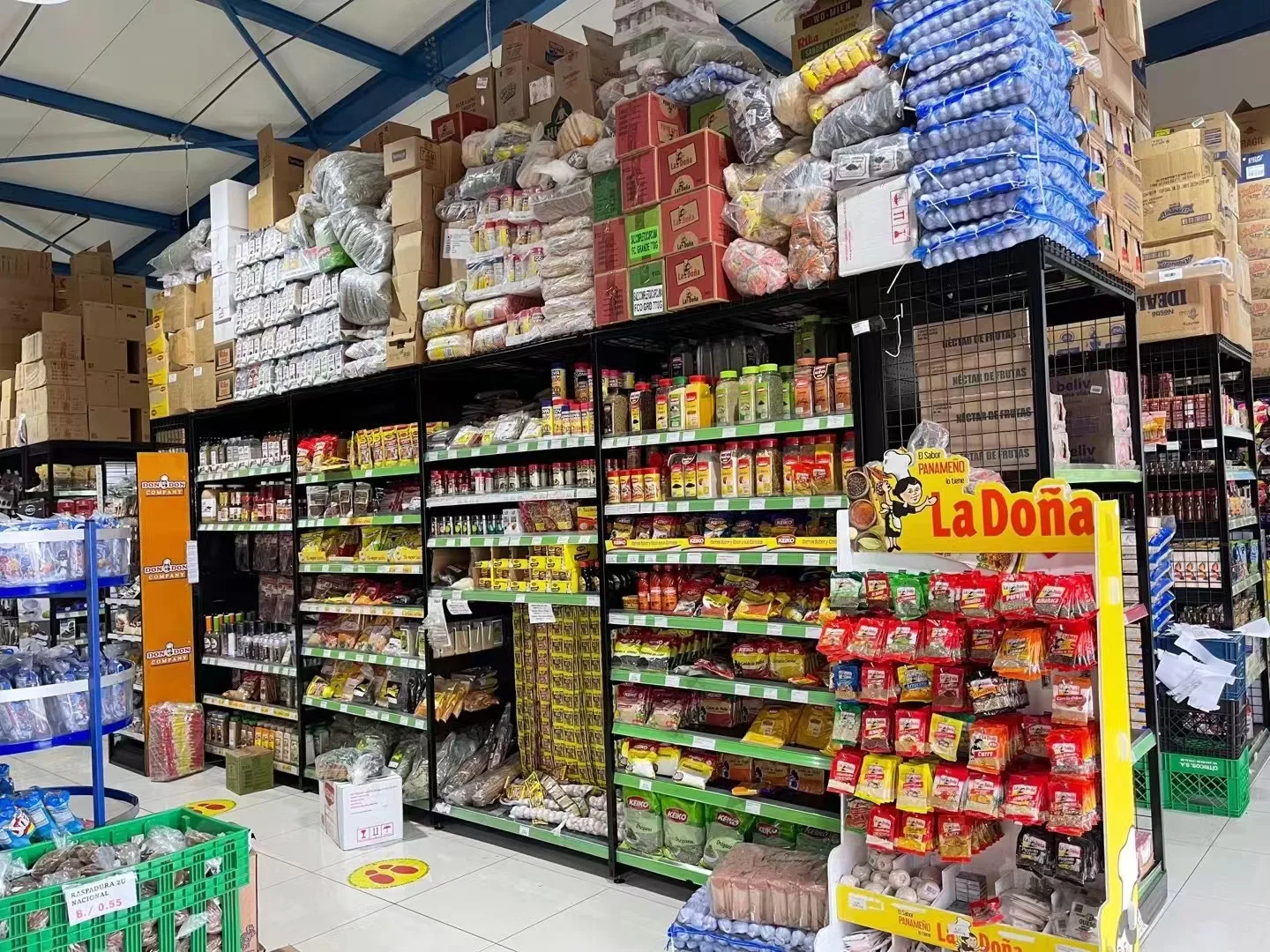 Heavy Duty Double Side White Metal Display Racks for Supermarkets