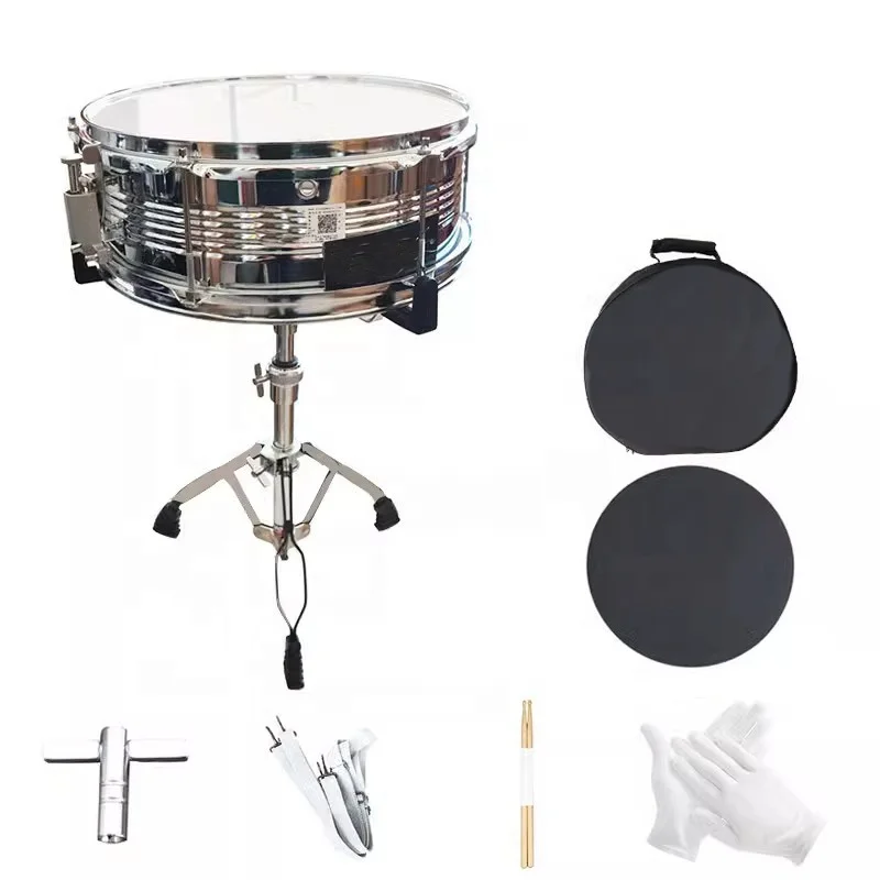 Metal Cavity Marching 13-Inch Small Snare Drum Set for Drum Teams Part ...