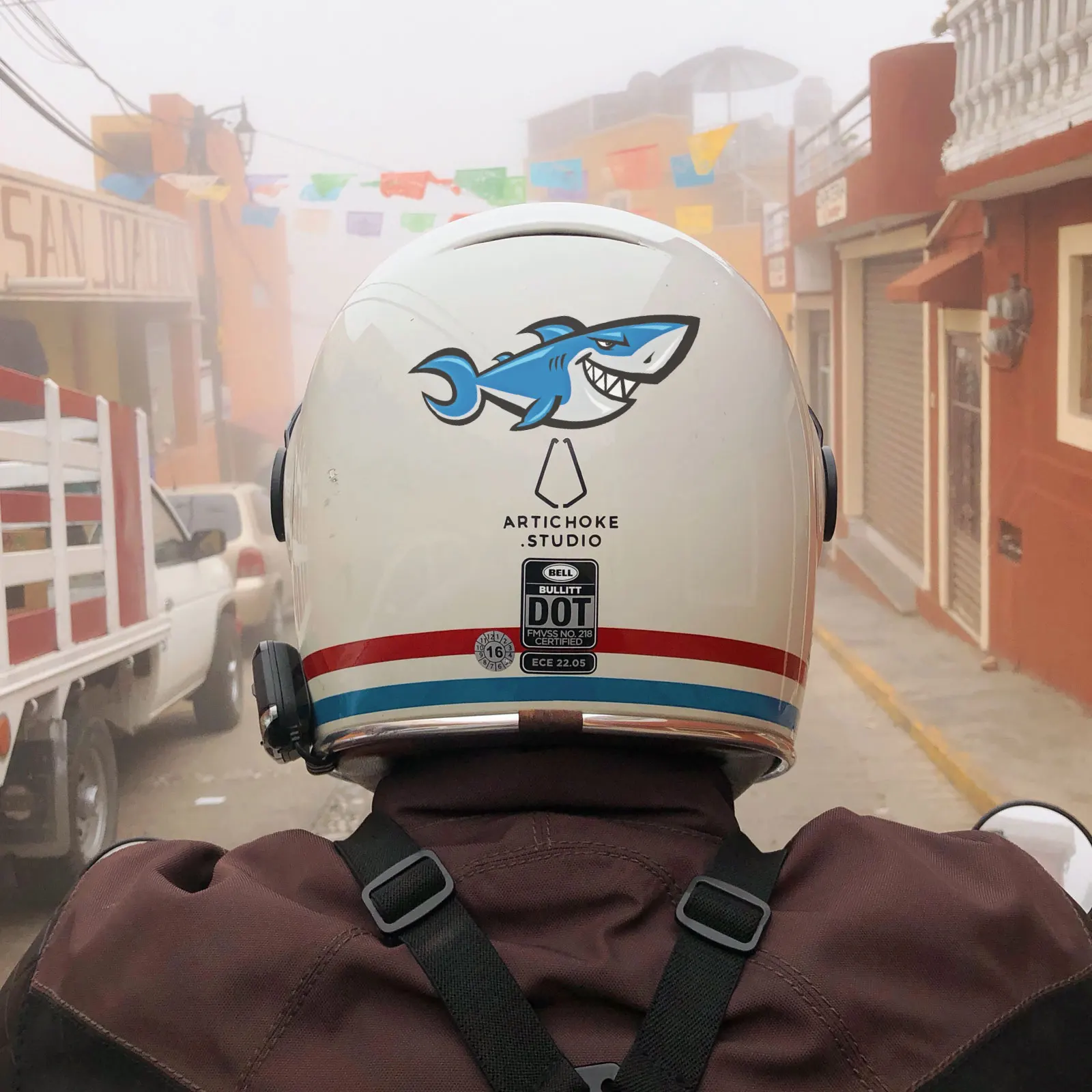 Paul and Shark a Sticker Sticker Paul & Shark Pol and Shark Sticker ...