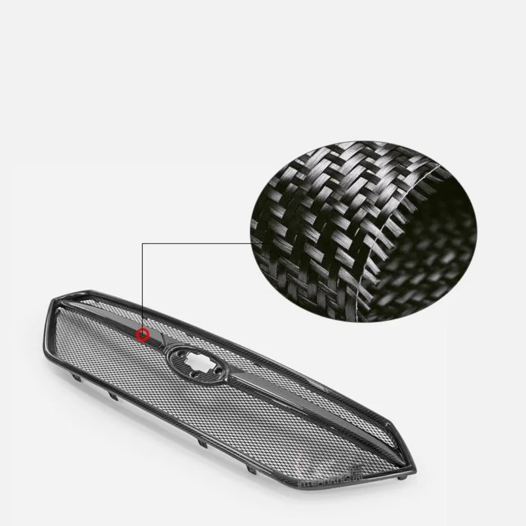 Carbon Fiber Grill Mask Grid Radiator Grille Assembly For Subaru Wrx S4 ...