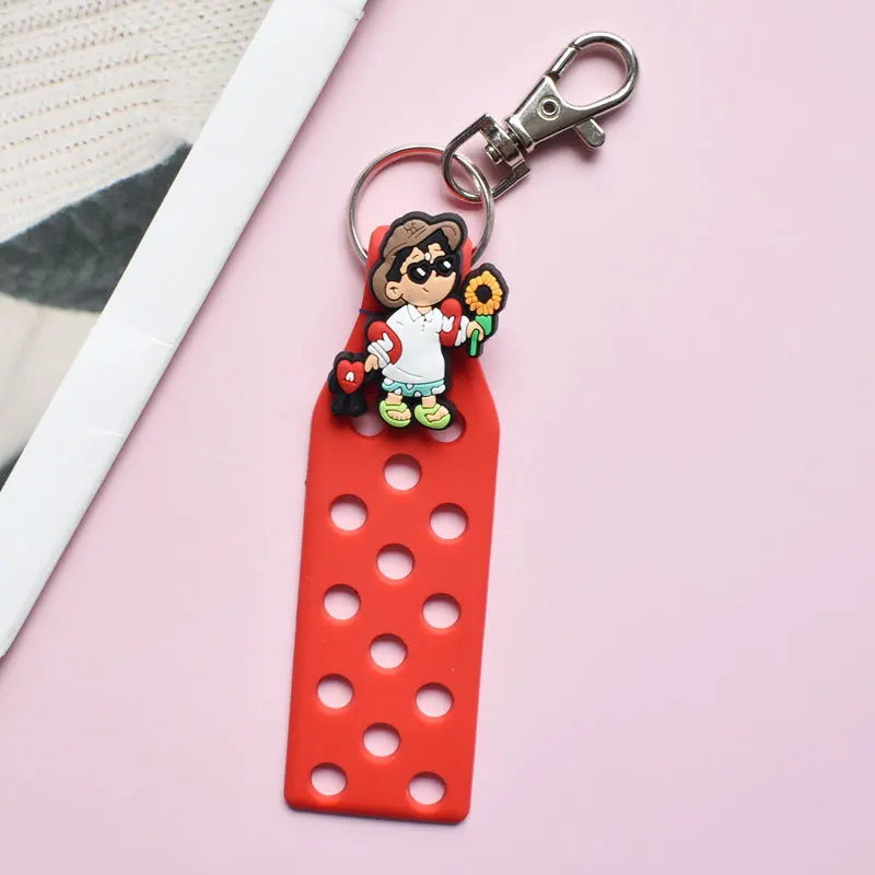 Rubber Pvc 3d Cute Acrylic Keychains Kawaii Anime Silicone Heart ...
