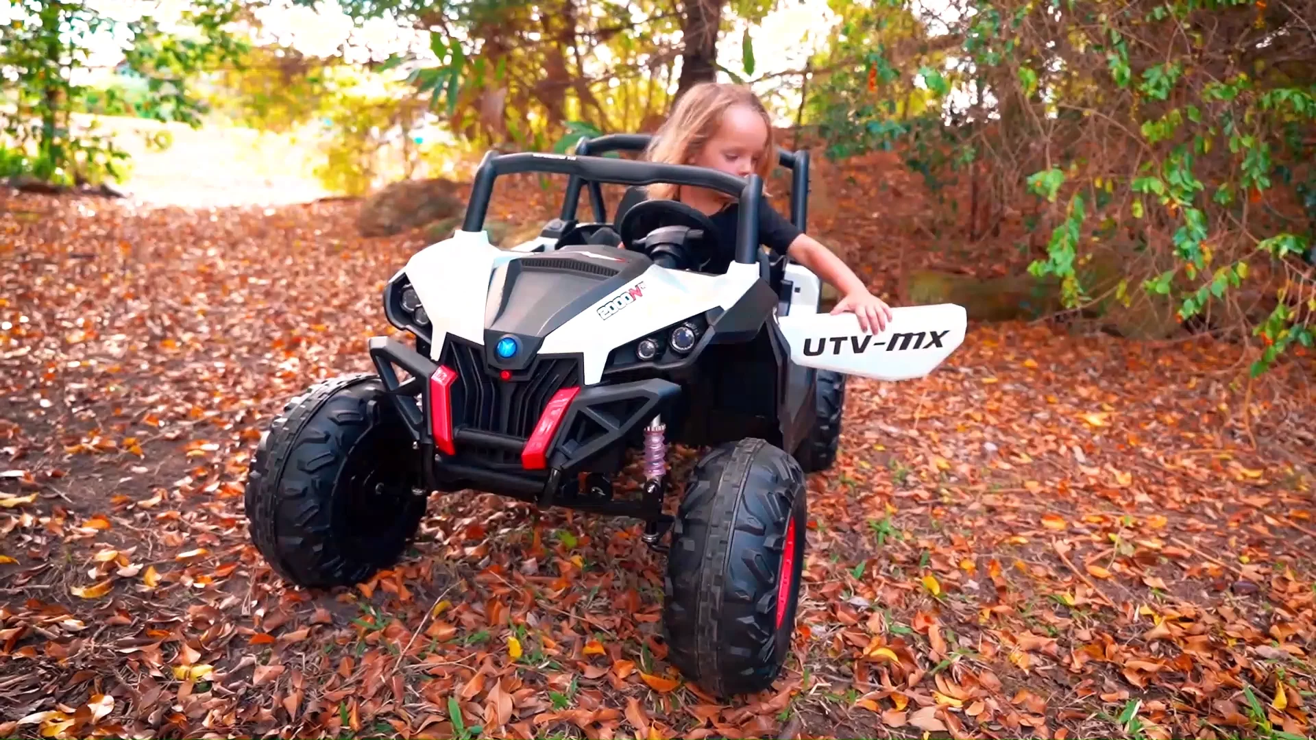 Powerwheel Cars 24v Kids Electric 4x4 Utv Off Road Rubber Wheel Ride On ...