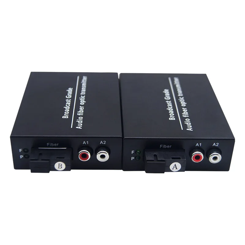 1-16 Channel RCA Audio to Fiber Converter Transmitter Receiver Kit over ...