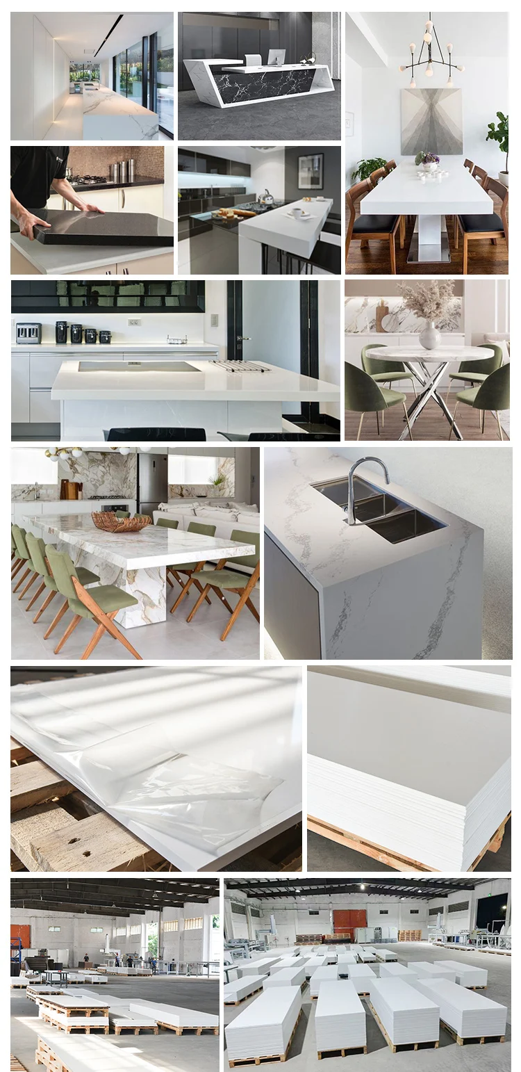 Pure Color Acrylic Solid Surface Resin Sheet For Counter Top Wall Panel ...