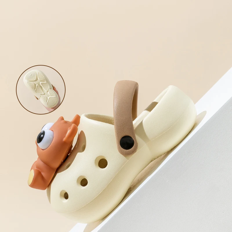 Croc Cute Cartoon Bunny Rabbit Bear Boys Girls Garden Shoe Non-slip Eva ...