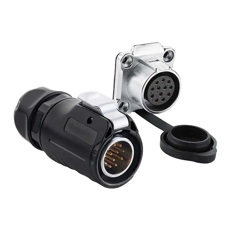 Oswell 12 Pin Electrical Connector Circular Connector 5a Panel Mount ...