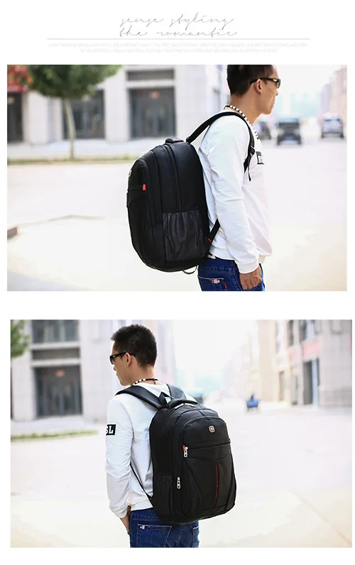 17 Inch Computer Men Travel Casual Sports High Capacity Laptop Backpack ...