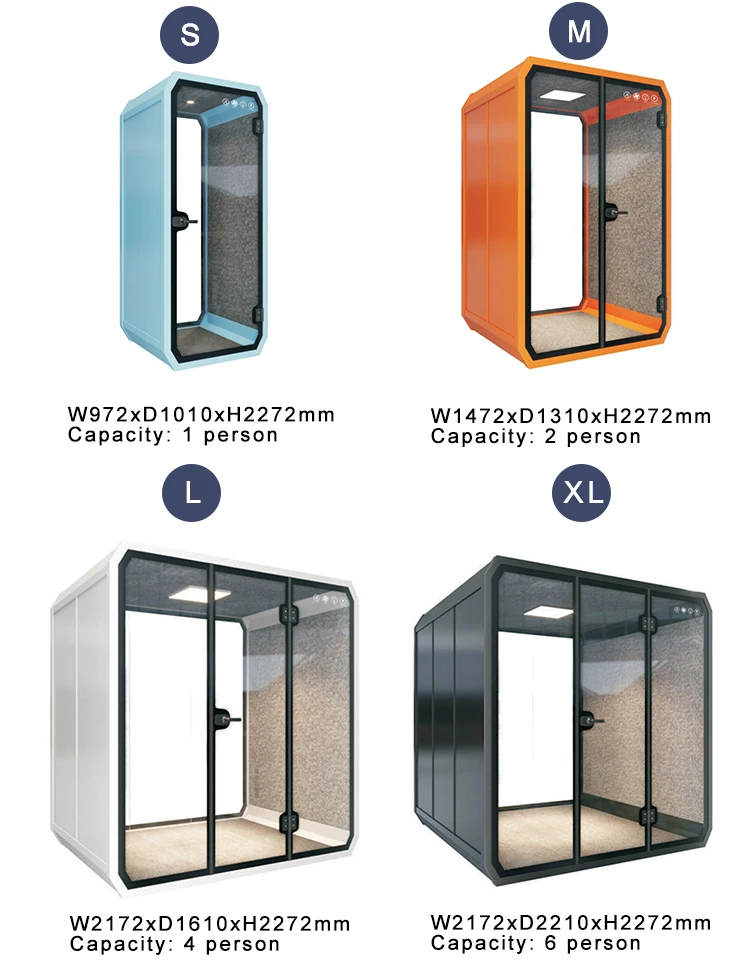 Modern Sound Proof Meeting Indoor Soundproof Booth Office Pods