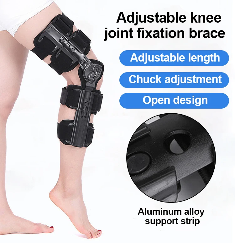 Medical Orthopedic Post Op Hinged Leg Stabilizer Brace Adjustable Rom ...