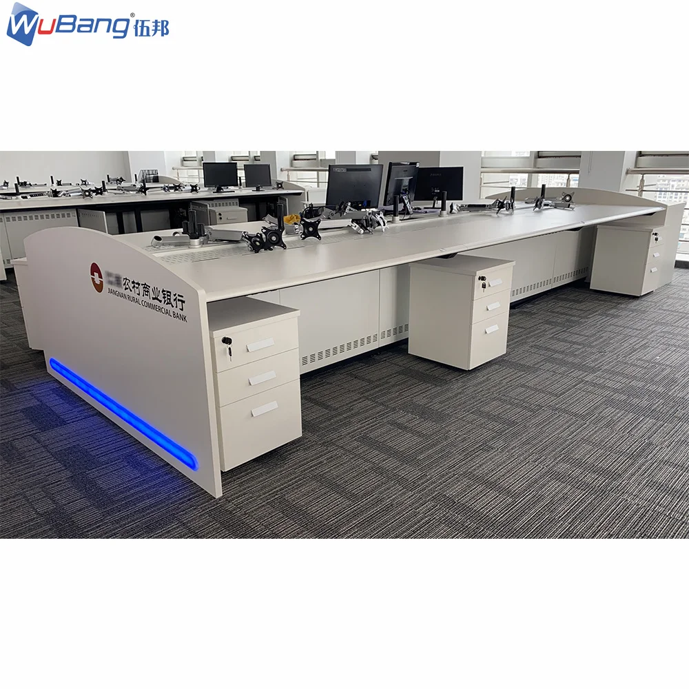 Smart Design Control Room Console Desk Strong Load-bearing Multi ...