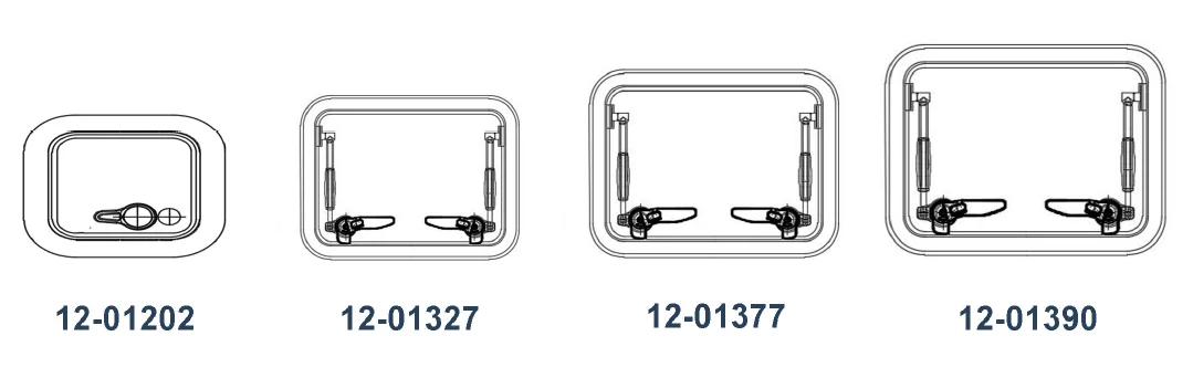 HANSE MARINE Boat Window Hatches - Durable & Clear Acrylic