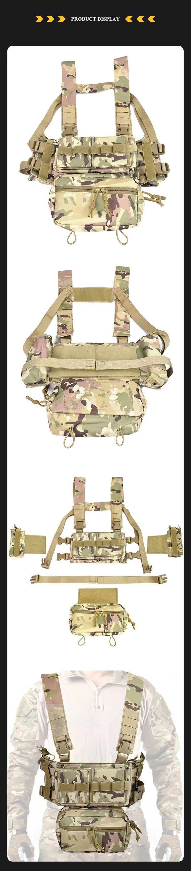 500d Cordura Nylon Combat Chest Rig Mk3 Vest Multicam Camouflage Gear ...