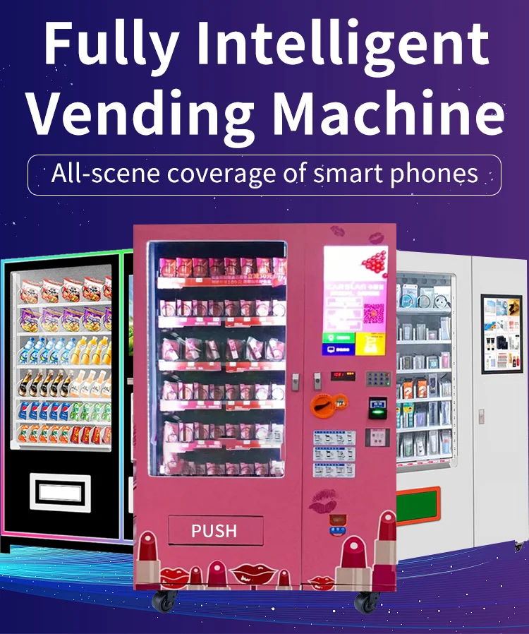 Indoor Free Standing Smart Advertising Lcd Display Vending Machine With ...