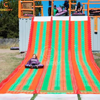 Custom Amusement Park Playground Large Plastic Dry Snow Slide Rainbow ...