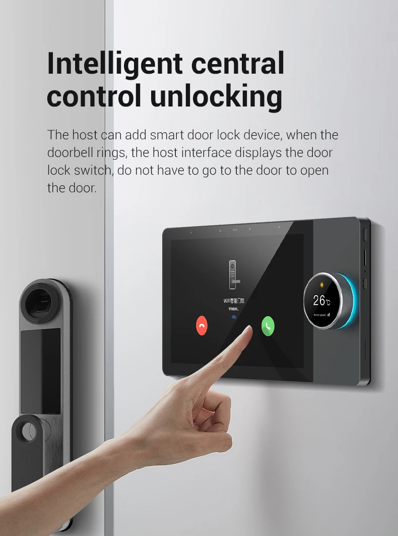 Tuya Smart Home 7 Inch Wifi Touch Screen Multi-function Music Host ...