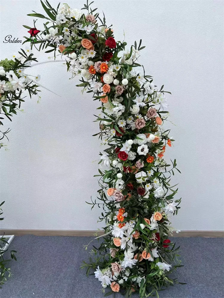 QSLH-S0646 Artificial Wedding Backdrop Floral Arrangement