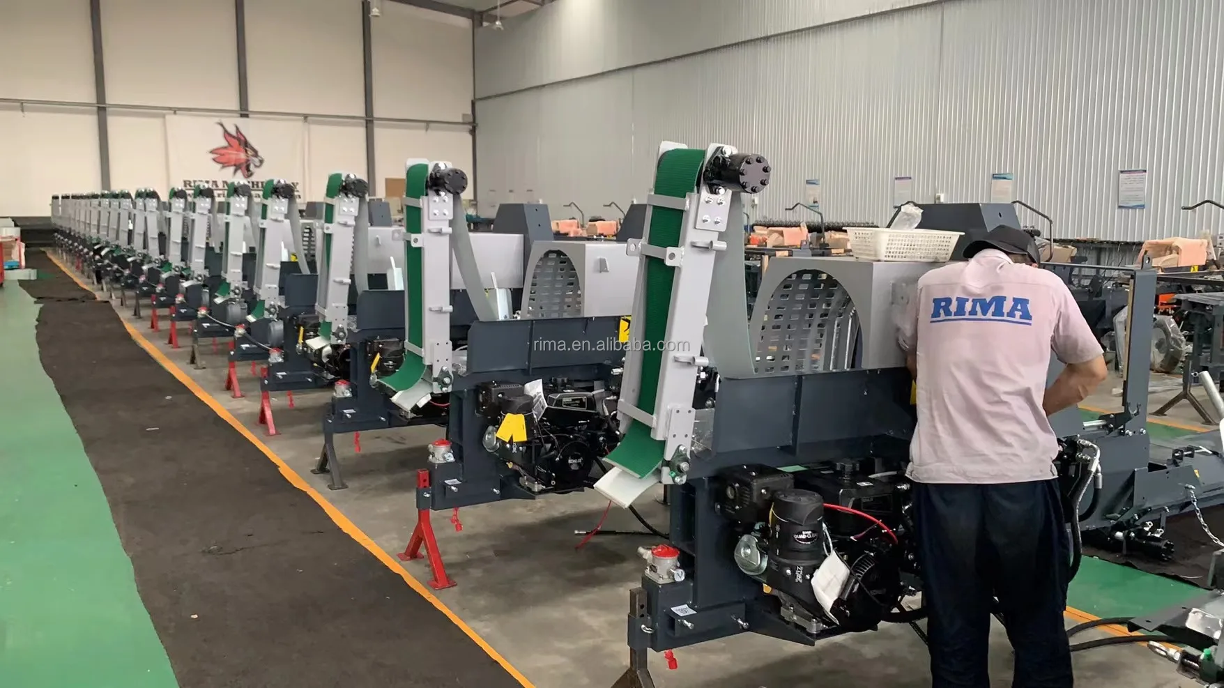 Rima 14HP Firewood Processor Log Splitter Chainsaw 3.2m Conveyor ...