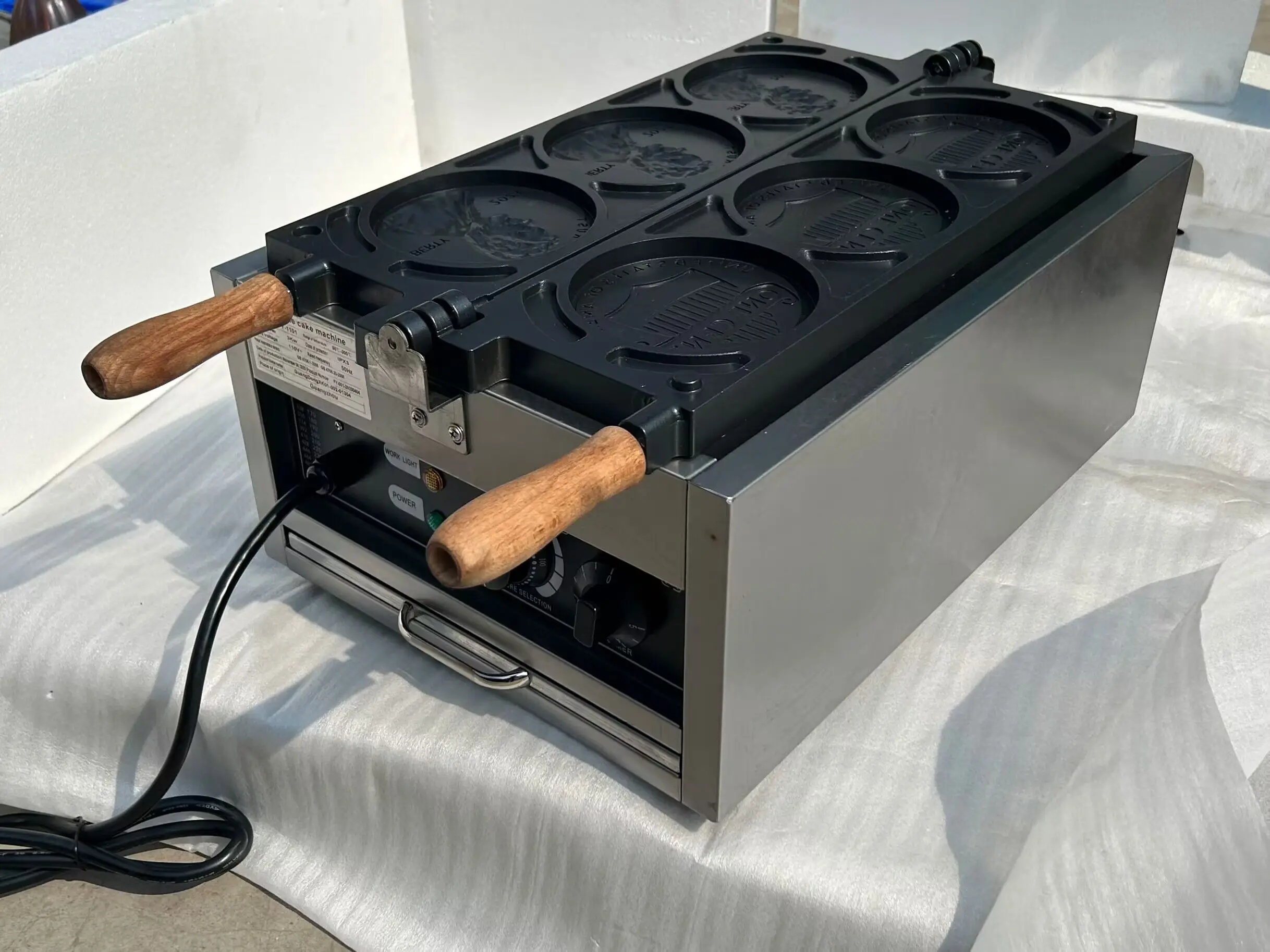 Custom Gas Electric Bubble Round Industrial Commercial Cheese Gold Coin ...