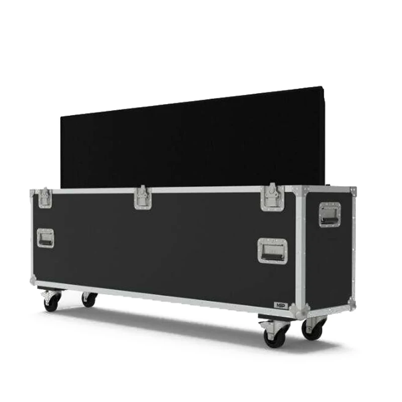 Flight Aluminum Road case Huge Transport case for TV Screen Black ...