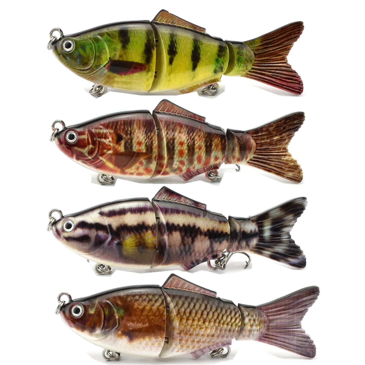 New 95mm/17.6g Three -section Shad Lifelike Color Metal Joint Bait Slow ...