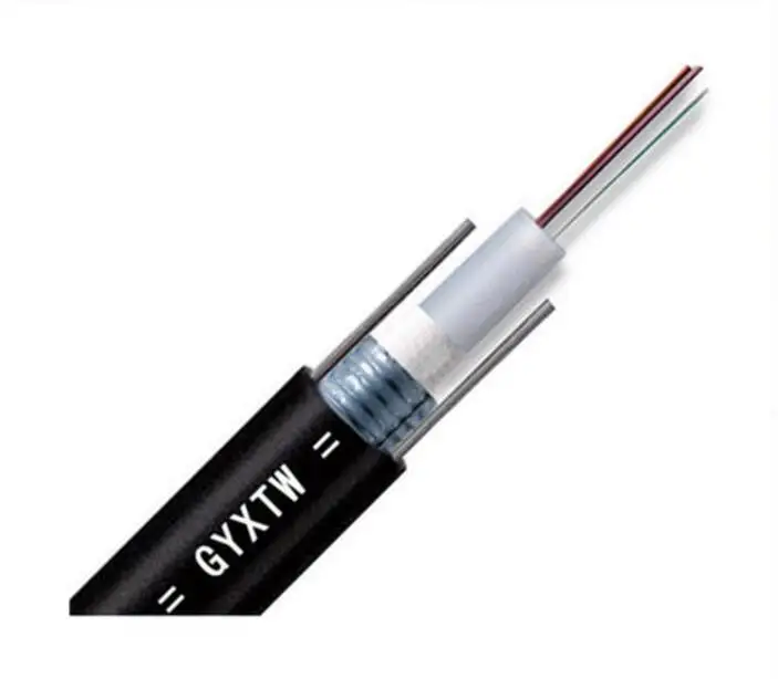 Outdoor Aerial Single Mode 2 4 6 8 Core Armored Fiber Optic Cable With ...