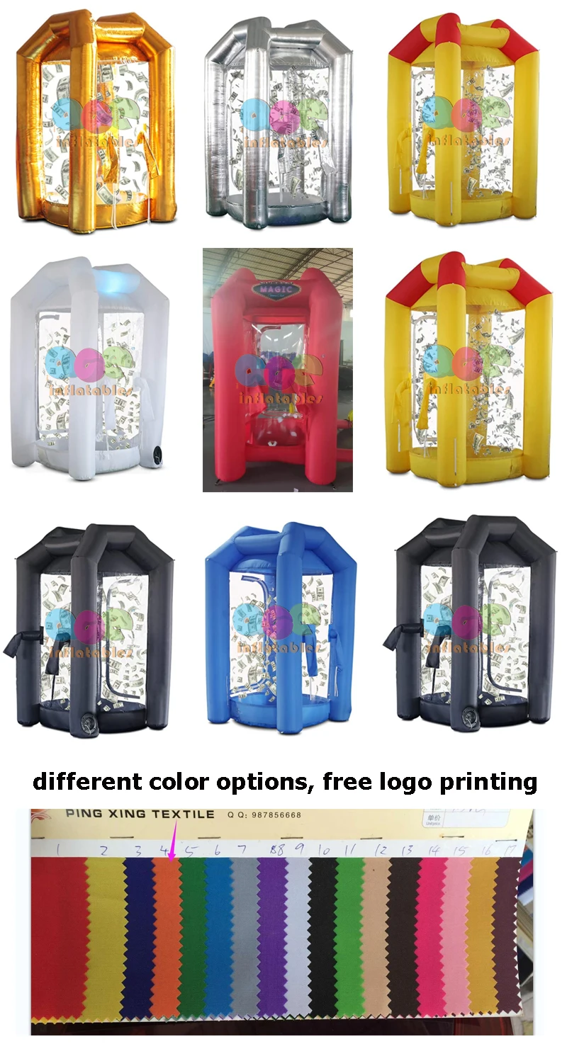 Customized Inflatable Cash Cube Inflatable Money Machine Inflatable ...