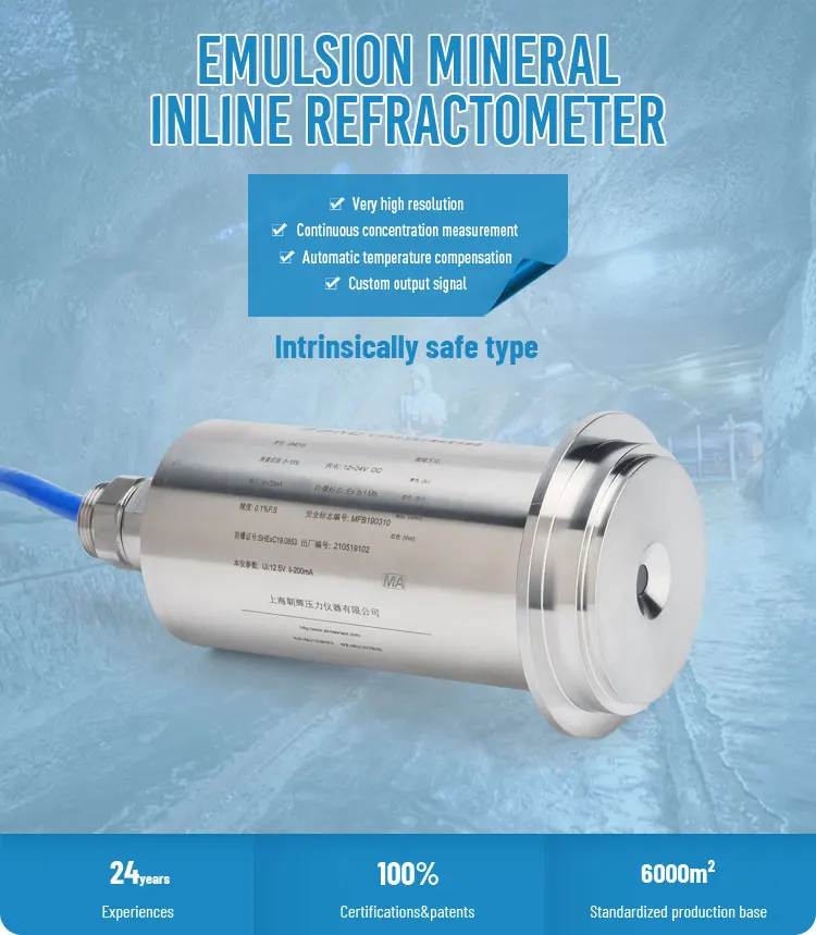 Rs485/4-20ma Intrinsically Safe Explosion-proof Online Concentration ...