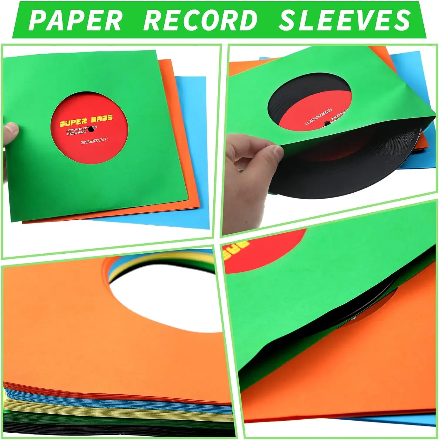 Vinyl Record Sleeves 350gsm Heavyweight Cardboard Record Jacket with ...