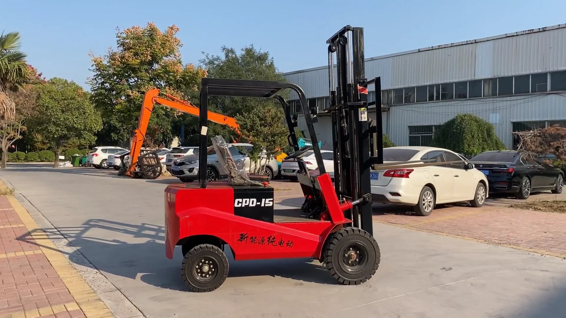 Small Turning Radius Mini Narrow Forklift 1.5t 1.6t 1.8t 2t Electric ...