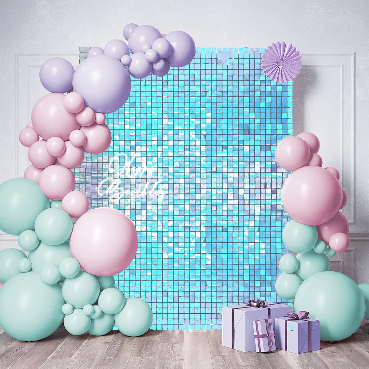Shimmer Bling Bling 3D Wall Sequin Board Panel for Wedding