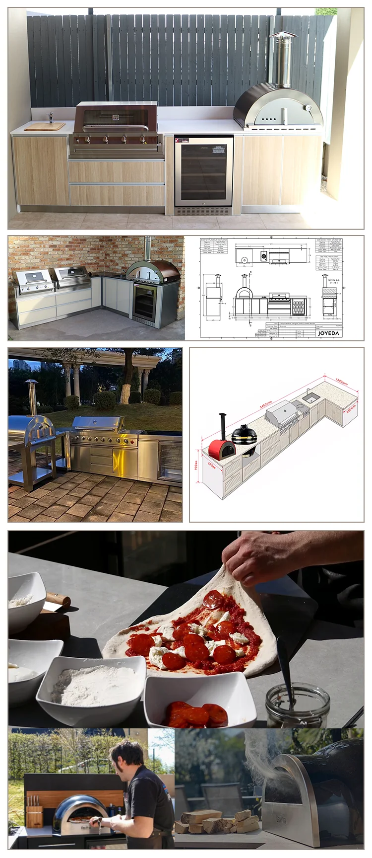 Customized Complete Modern Outdoor Kitchen Set Outdoor Kitchen Bbq ...
