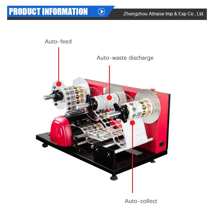 Automatic Roll to Roll Rotary Label Die Cutter - Allraising