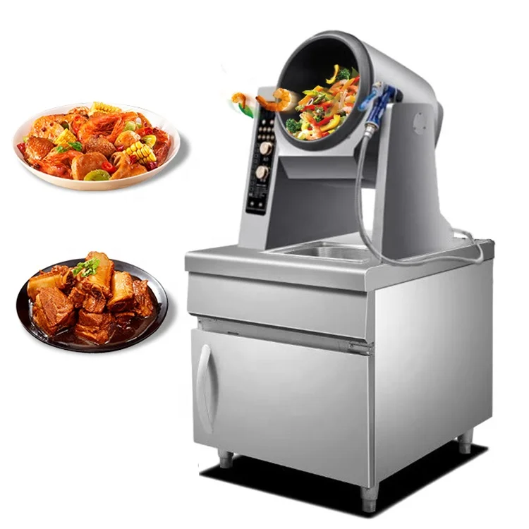 Restaurant Hotel Canteen Kitchen Automatic Rotation Electric Stir Fryer ...