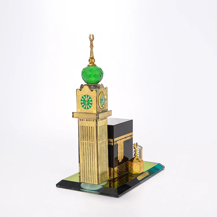 Crystal Glass Makkah Mecca Clock Tower Allah Kaaba Quran Islamic Eid ...
