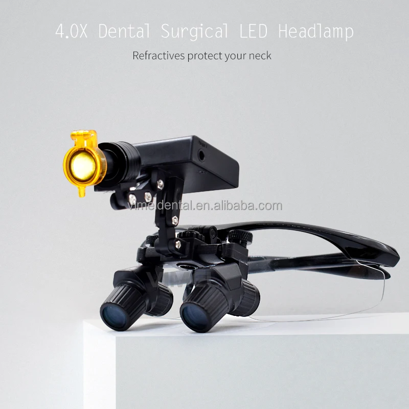 4x Dental Surgical Loupes 48° Dental Binocular Magnifying Glasses ...
