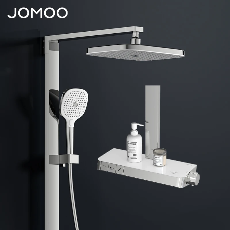 JOMOO Key Button Switch Thermostat shower Intelligent Temperature Display Shower System ...