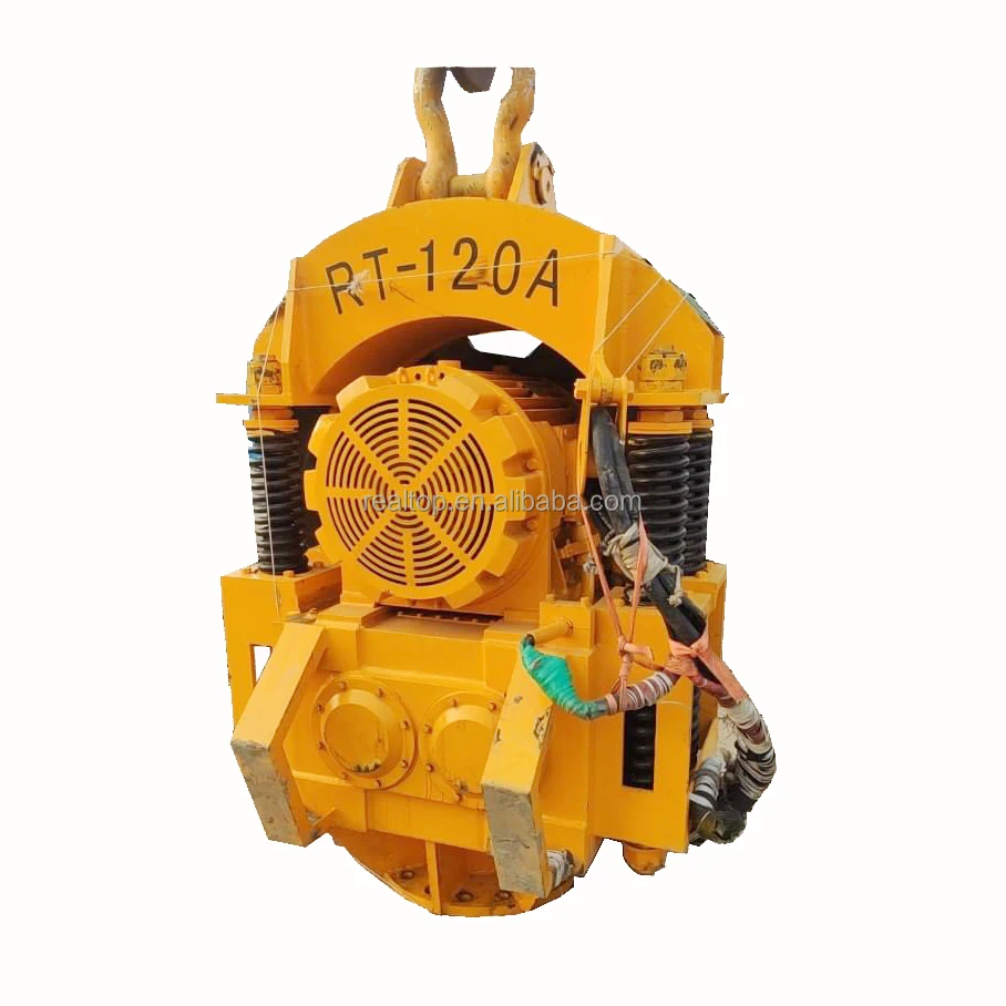 Vibro hammer RT-120A crane type electric vibratory pile hammer for ...