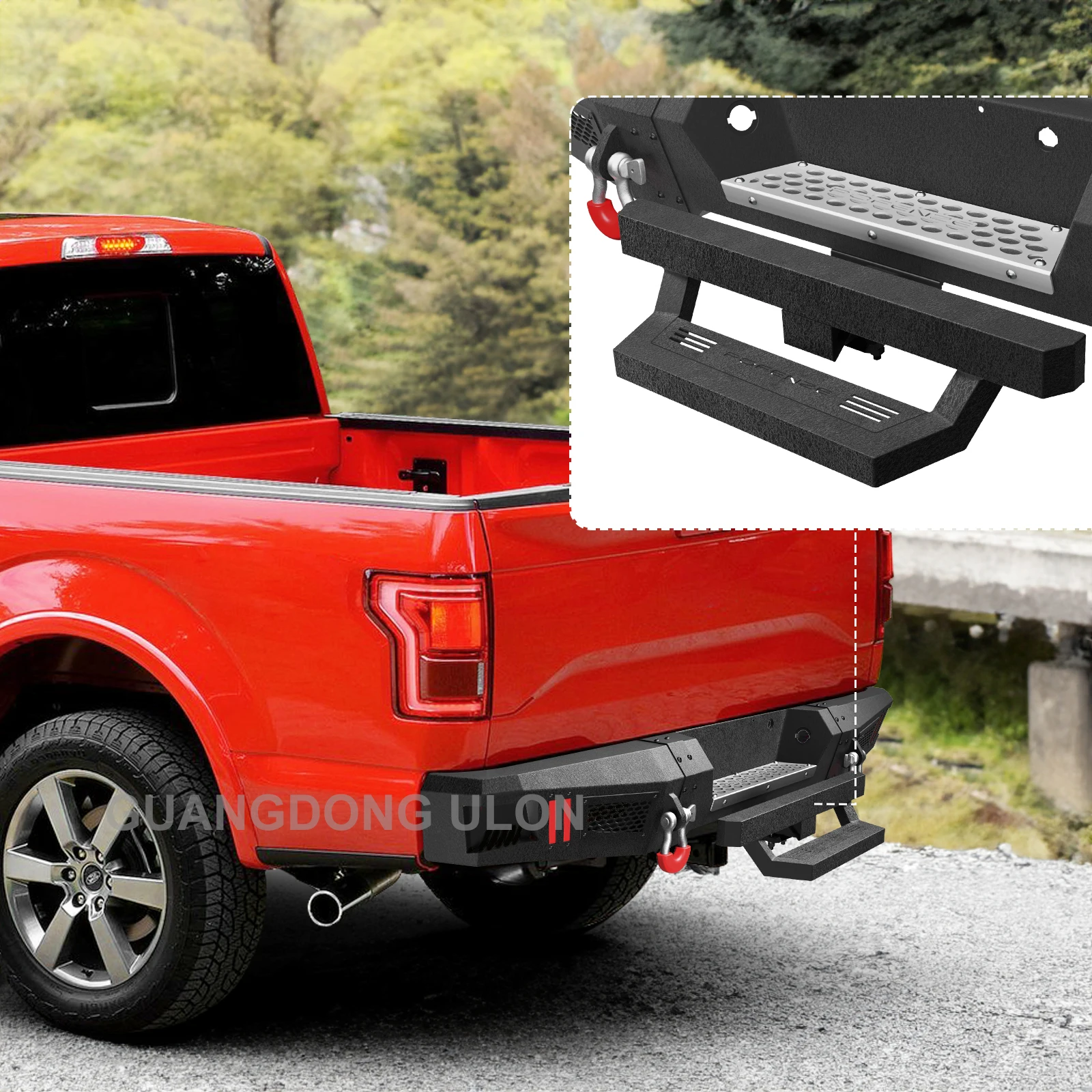 Universal 2 Inch Hitch Step for Pickup Truck & SUV Retractable Step Bar