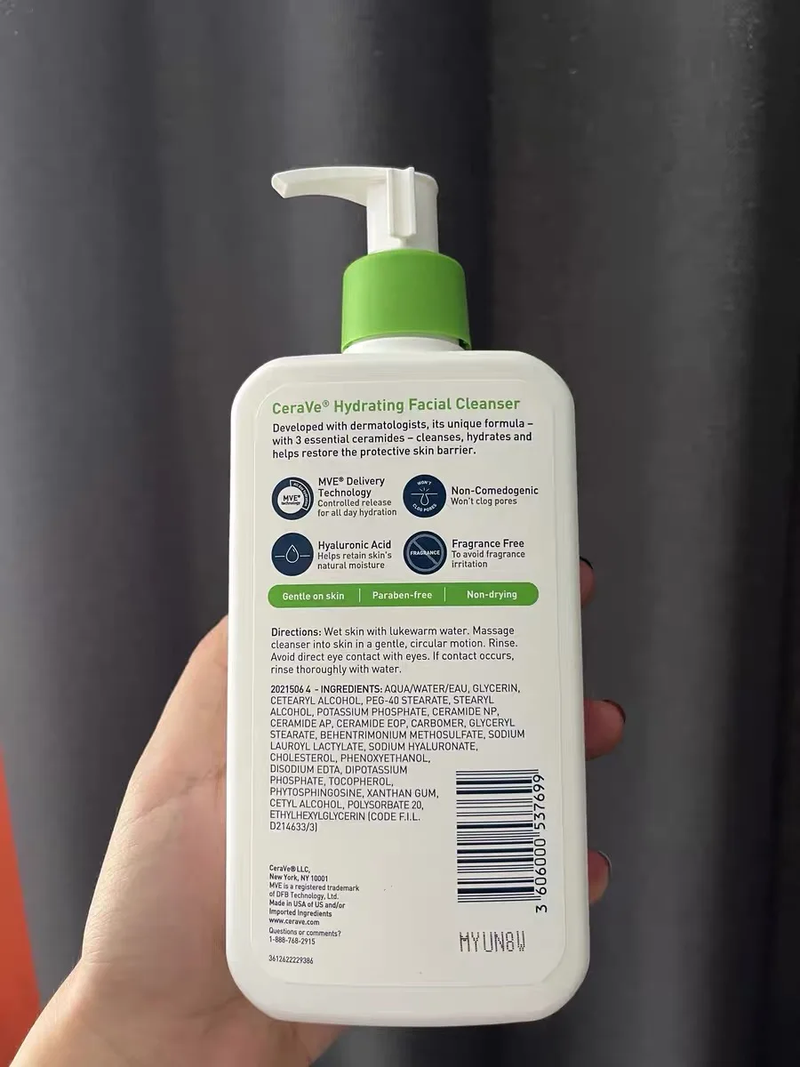 Cerav 355ml Amino Acid Foam Cleanser For Deep Oil Acne Sensitive ...