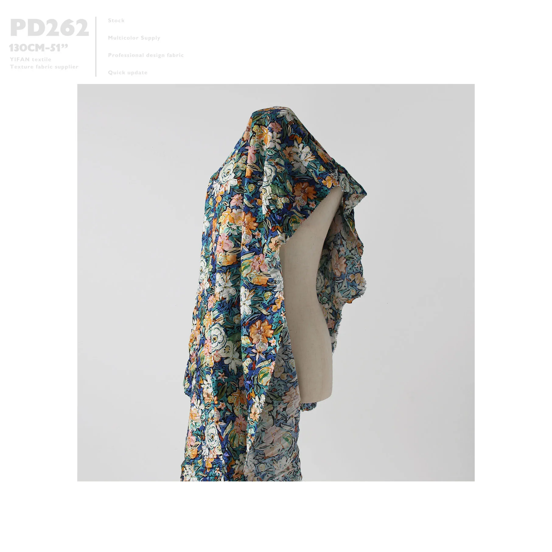 Cotton Ruffled Shirt Dress Home Textile Children's Fabric Printed Fabric Fabrics For Clothing ...