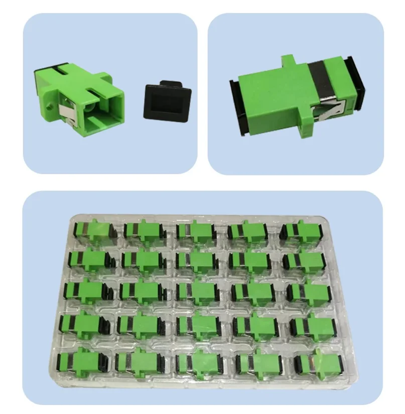 Factory Direct Single Mode Fiber Coupler Sc-sc/apc Fiber Optic Adapter ...