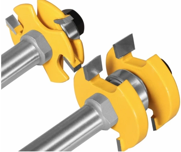 2pc 12mm 1/2 Shank Tongue & Groove Joint Assemble Solid Carbide Router ...