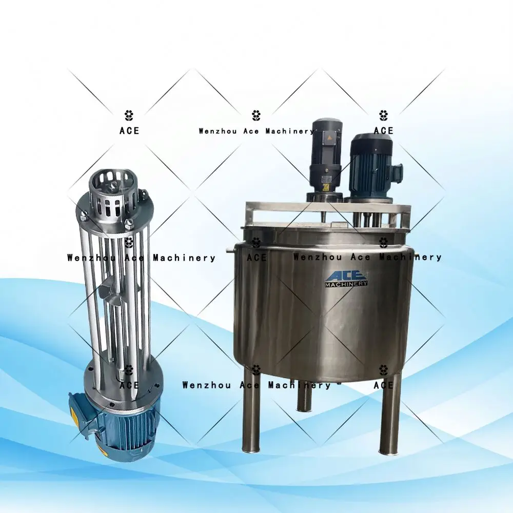 Ace 800L/1000L/ Fixed-Type Vacuum Homogenizing Emulsifying Mixing ...