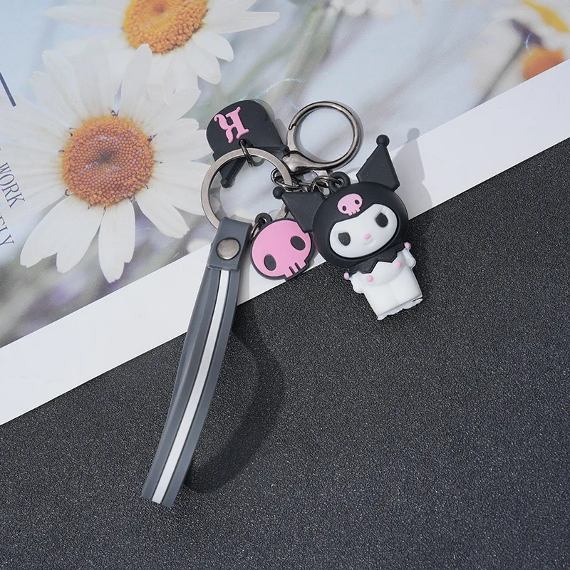 Wholesale Hello Kitty Kuromi Melody 3d Keychain Charms Car Charms ...