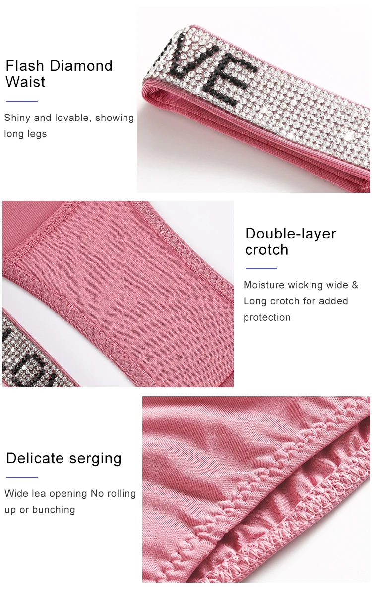 Soft Underwear Panties - Hotsale Love Letter Glitter G String